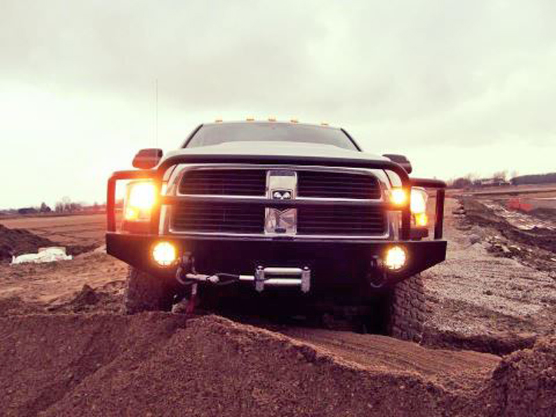 Dodge Power Wagon Aluminess front bumper 2010-2018 - BigDickOffroad.com