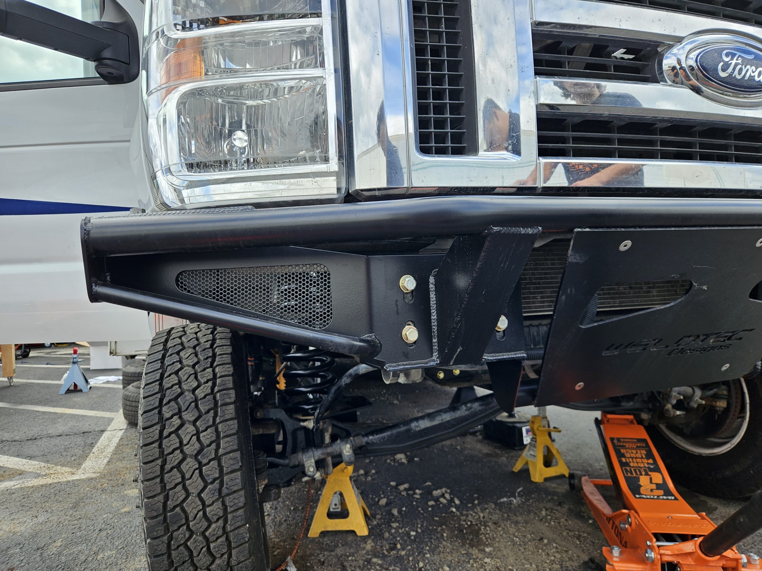 WTD Weldtec Pre-Runner Front Bumper Ford E-Series E250/E350/E450 1992 ...