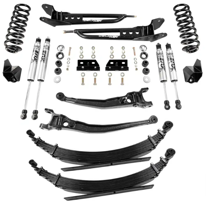 Ford Econoline E350/E450 6" Suspension Lift Kit with Leaf Springs & Fox ...