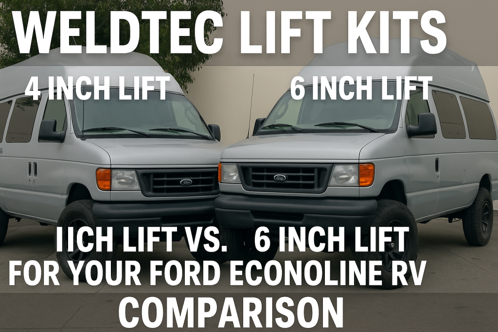 Weldtech Lift Kits - 4 inch Lift Vs. 6 inch lift for your Ford ...